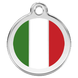 Patriotic Dog Tags Featuring Country Flags | Small | D for Dog