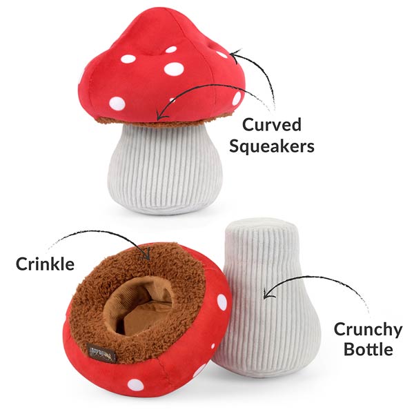 Blooming Buddies Mushroom Dog Toy | P.L.A.Y.