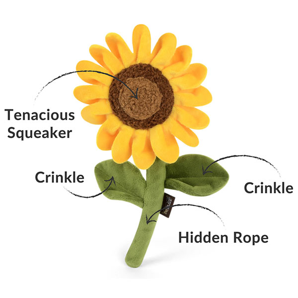 Blooming Buddies Sunflower Dog Toy | P.L.A.Y.
