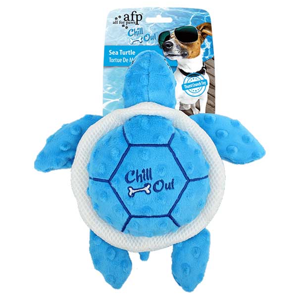 Chill Out Turtle Dog Toy | Soak in Water | Cooling Fun