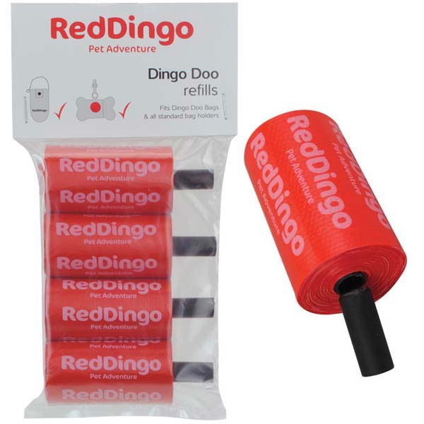 Red Dingo Dog Poo Bag Rolls | Biodegradable Poop Bags