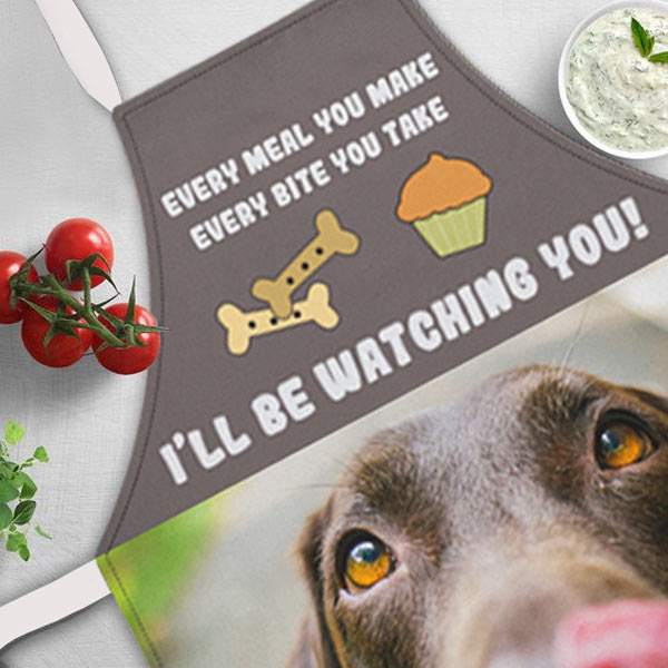 Personalised Photo Dog Lover Apron | UK