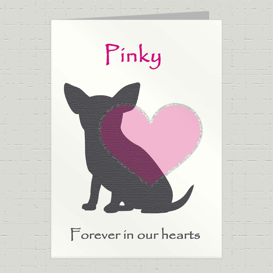 Personalised Pet Sympathy Card | Dog Memorial Card