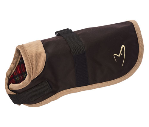 Edinburgh Wax Dog Coat with Harness Hole | Water Resistant