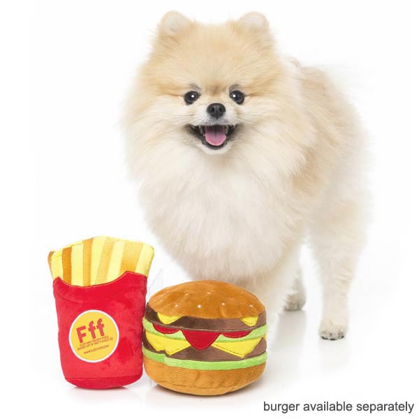 FuzzYard Plush Dog Toy- French Fries (Fast Food)