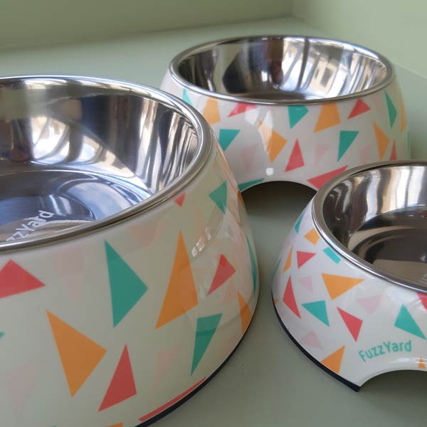 FuzzYard Cream Melamine Dog Bowl - FAB