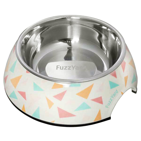 FuzzYard Cream Melamine Dog Bowl - FAB