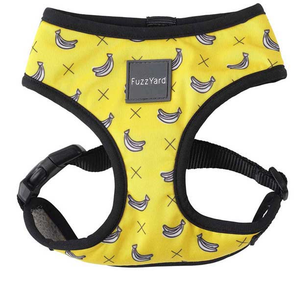 Monkey Mania Yellow Dog Harness by FuzzYard