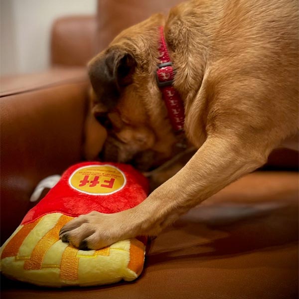 FuzzYard Plush Dog Toy- French Fries (Fast Food)