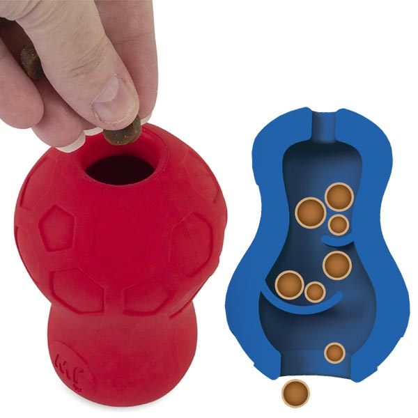 JW Tumble Teez Dog Treat Toy | Treat Dispenser Puzzle