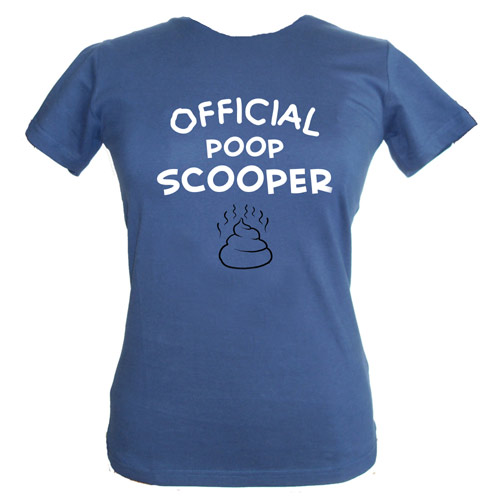 Funny Ladies Dog Slogan T-Shirt | Official Poop Scooper