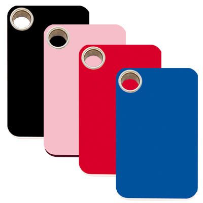 Large Rectangular Plastic Dog Tag | Red Dingo | D for Dog