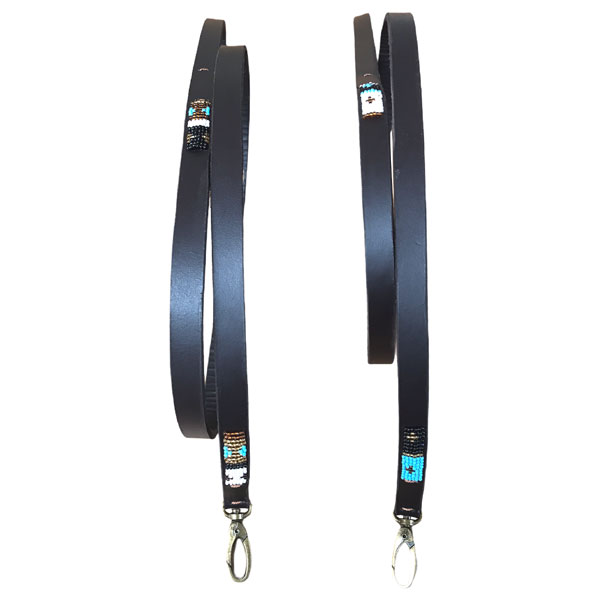 Masai Part Beaded Leather Dog Leads | Made in Kenya