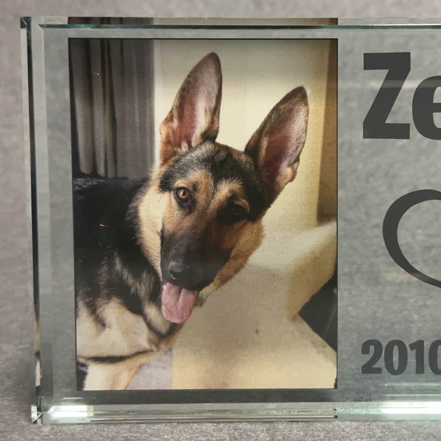 Personalised Photo Glass Block | UK Made