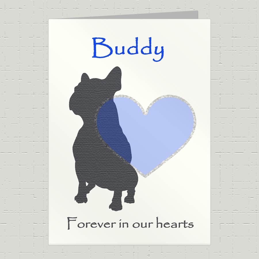 Personalised Pet Sympathy Card | Dog Memorial Card
