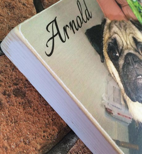 Wooden Personalised Photo Block | Your Photo & Text