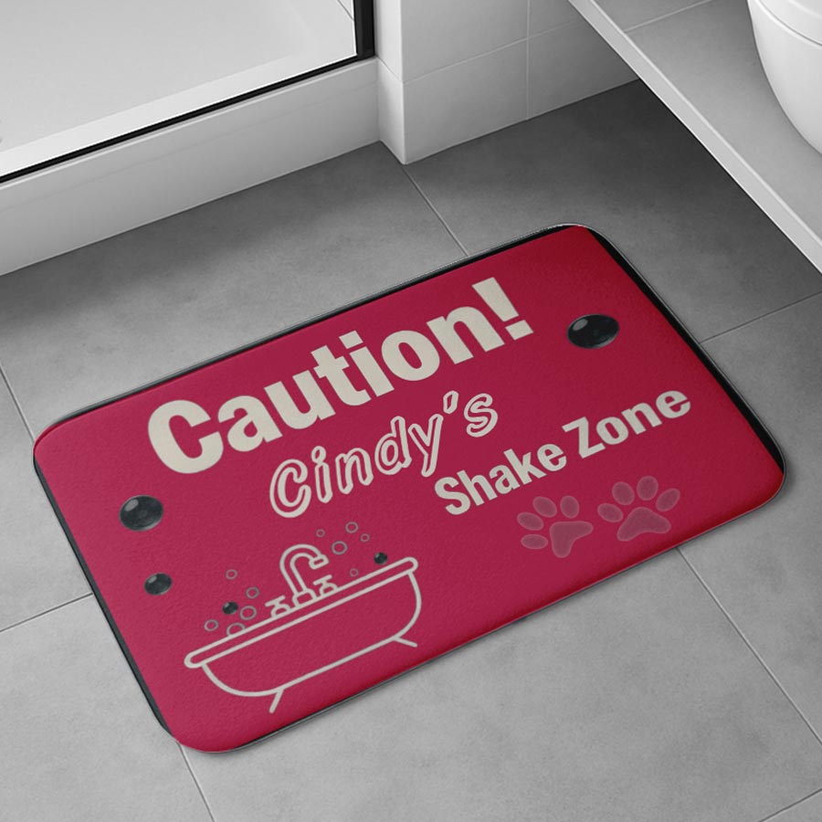Microfibre Dog Bath Mat | Non-slip Base | UK