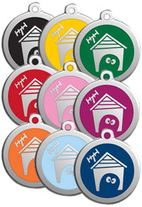 Dog ID Tag by Red Dingo, Dog House Size Medium | D for Dog
