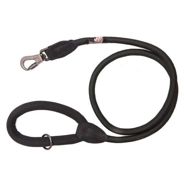Rope Dog Lead with Secure Lock Carabiner Clip