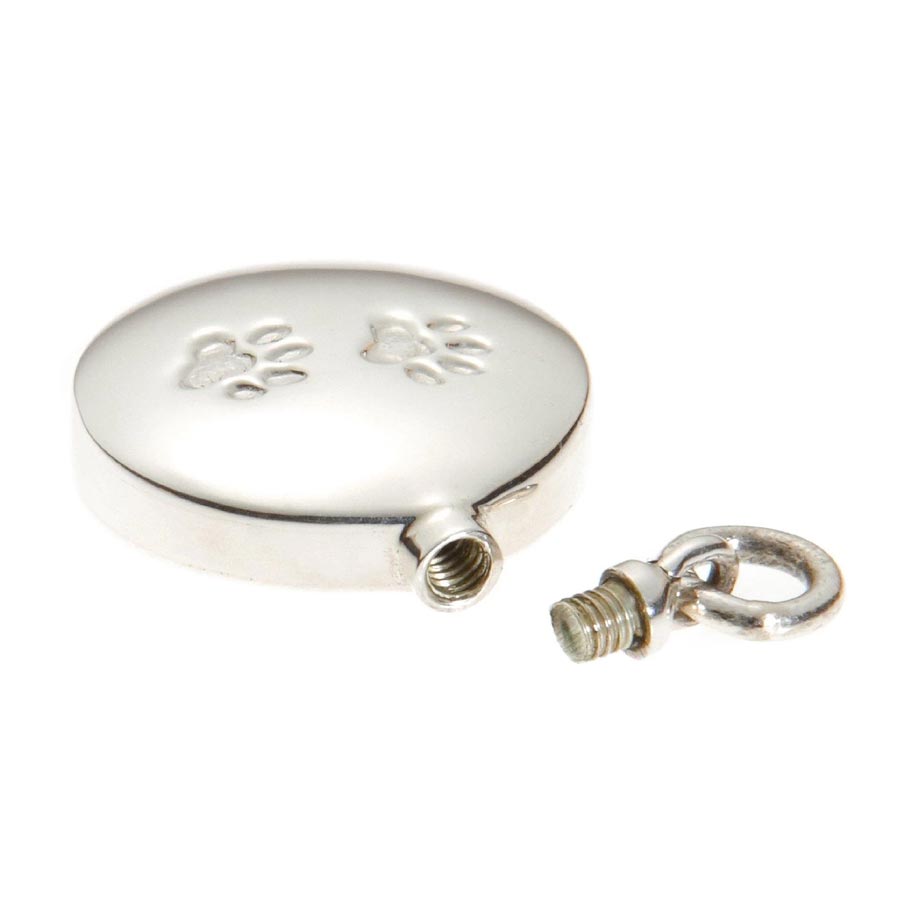 Sterling Silver Pet Ashes Urn Necklace | Indented Paws
