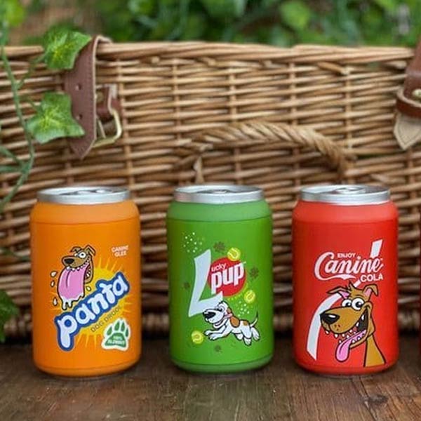 Silly Squeakers Dog Toys - Cans of Pop / Soda