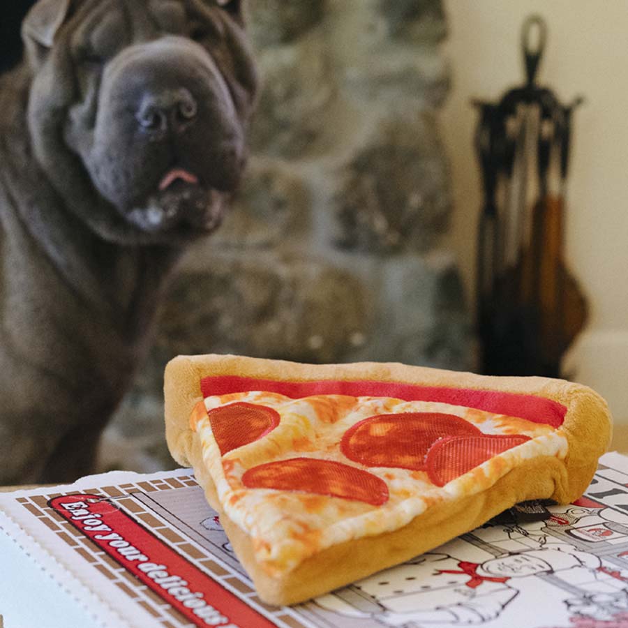 P.L.A.Y Snack Attack Dog Toy – Pizza Slice