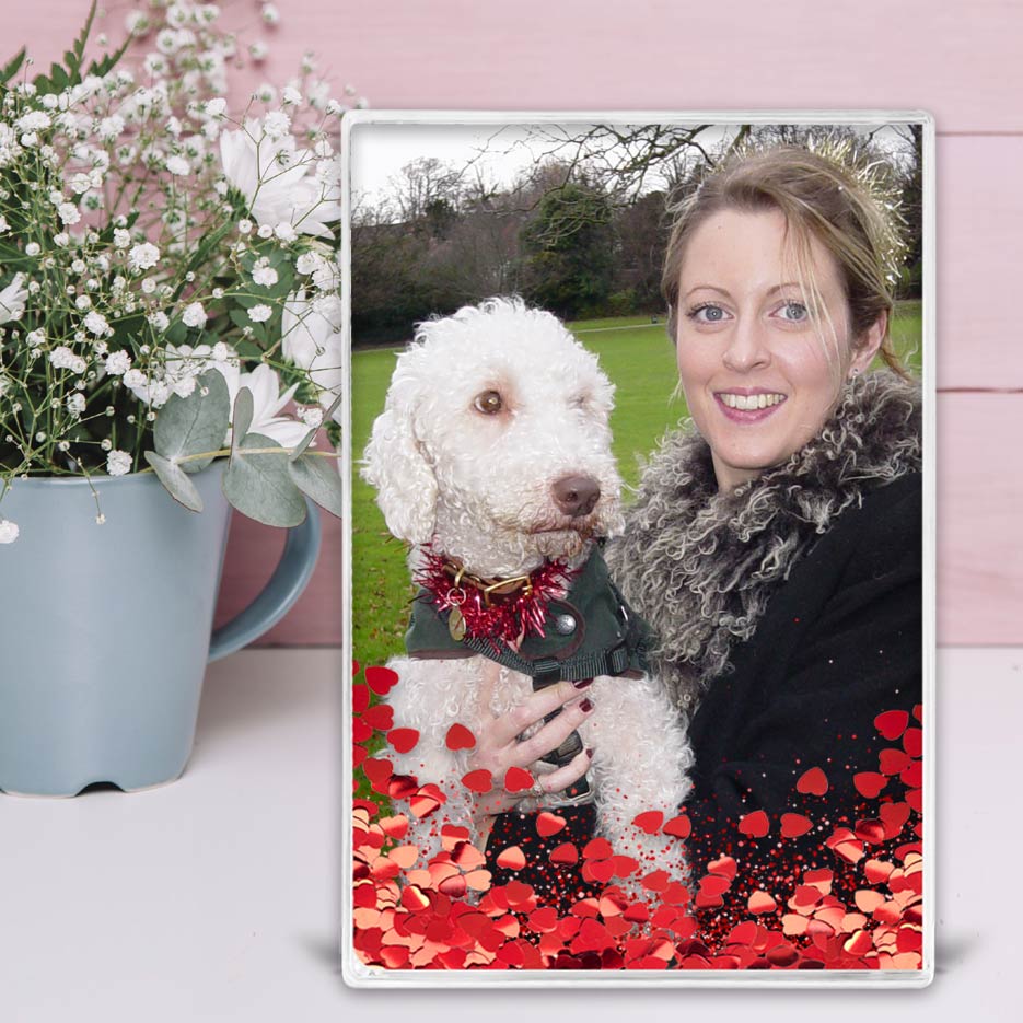 Your Photo in Glitter Snow Globe Picture Frame | UK