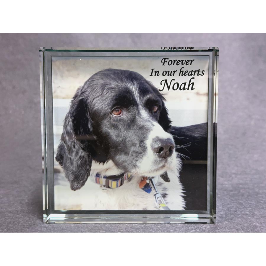 Personalised Photo Glass Block | UK Made