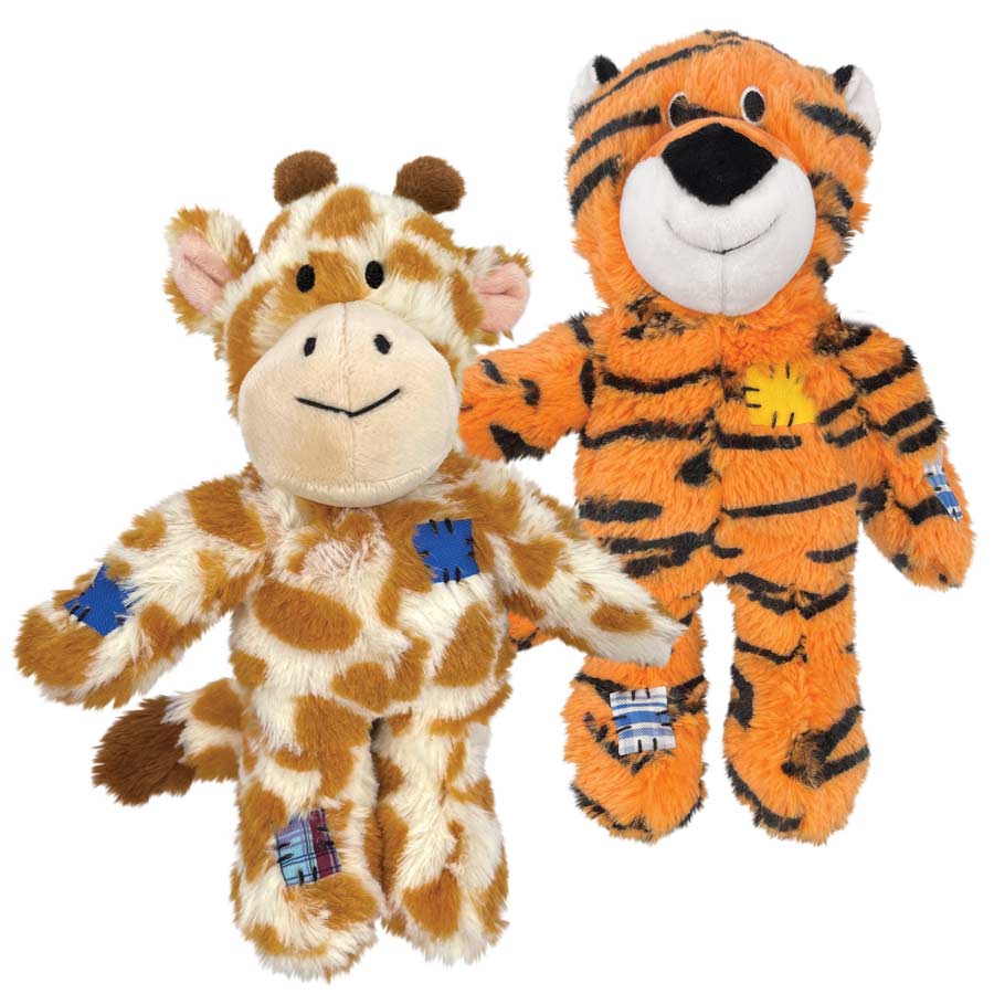 KONG Wild Knots Tiger, Giraffe & Fox