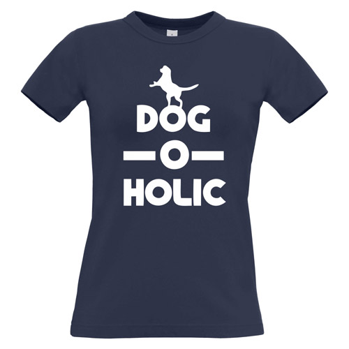 Ladies Slogan T-Shirt | Dog-O-Holic | UK