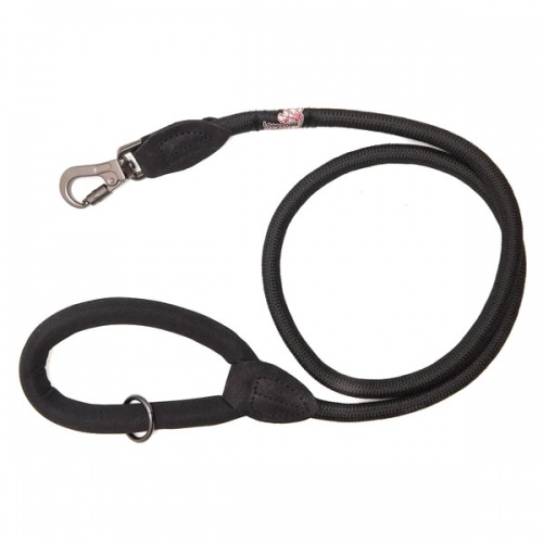 Rope Dog Lead with Secure Lock Carabiner Clip