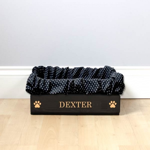 Personalised Wooden Dog Toy Box | Toy Storage Box | D for Dog