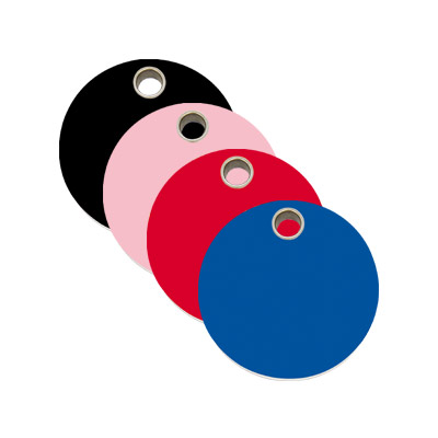 Plastic Red Dingo Dog Tag, Small Circle | D for Dog