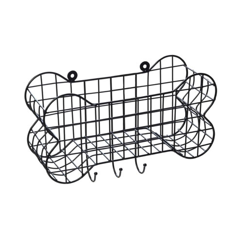 Wire Bone Storage Shelf & Dog Lead Hooks